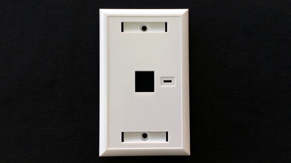 Faceplate o Placa RJ-45 para 1 Toma Jack De Redes con etiqueta ...